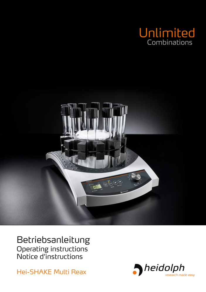 Heidolph Instruments : Operation Manuals